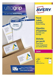 Avery Ultragrip Laser Labels 199.6x143.5mm | White Parcel Labels Pack ...