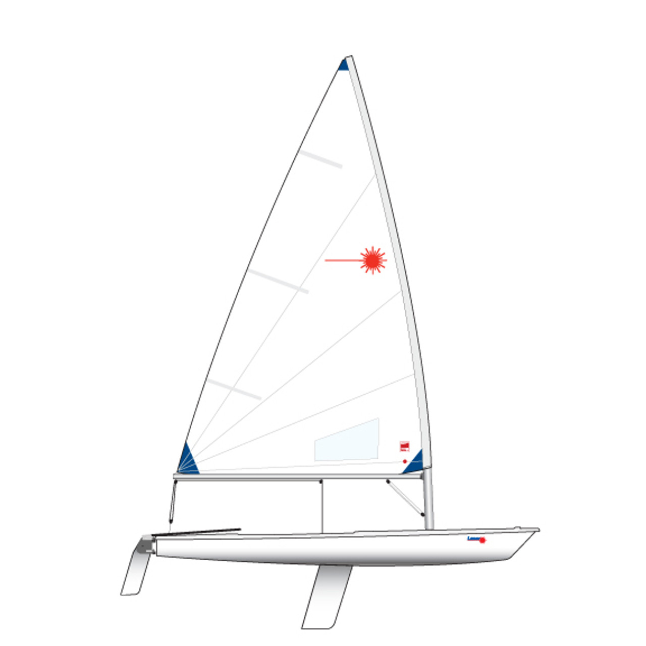 Laser Radial Liquid Surf and Sail