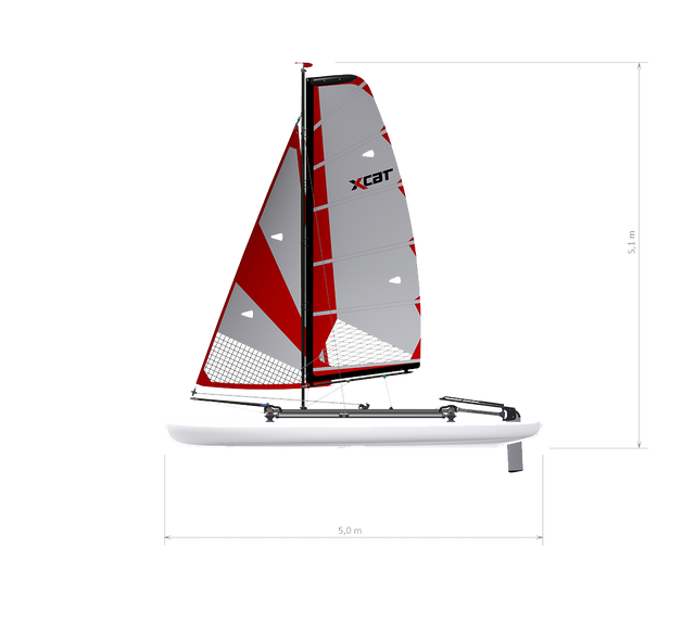 XCAT Sail Catamaran Multi Sport - Liquid Surf and Sail