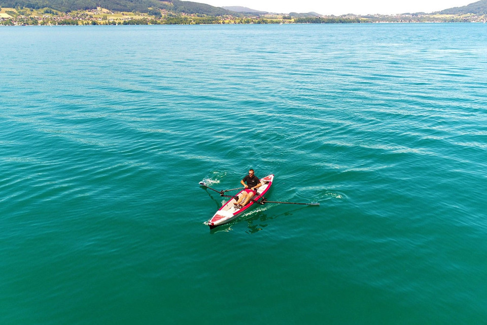 ROWonAIR Dude 16 Inflatable Rowing Board System