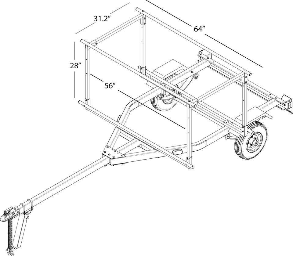 Multi-Sport Box Rack Trailer - Liquid Surf and Sail
