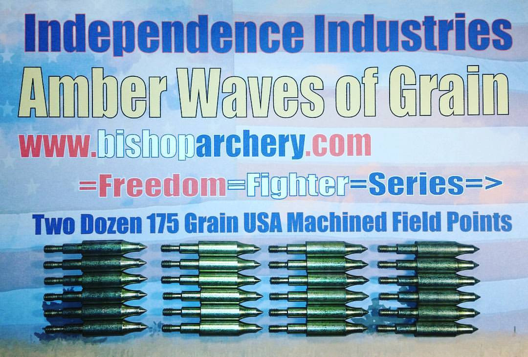 TWO DOZEN 175 GRAIN MACHINED FIELD POINTS - Bishop Archery