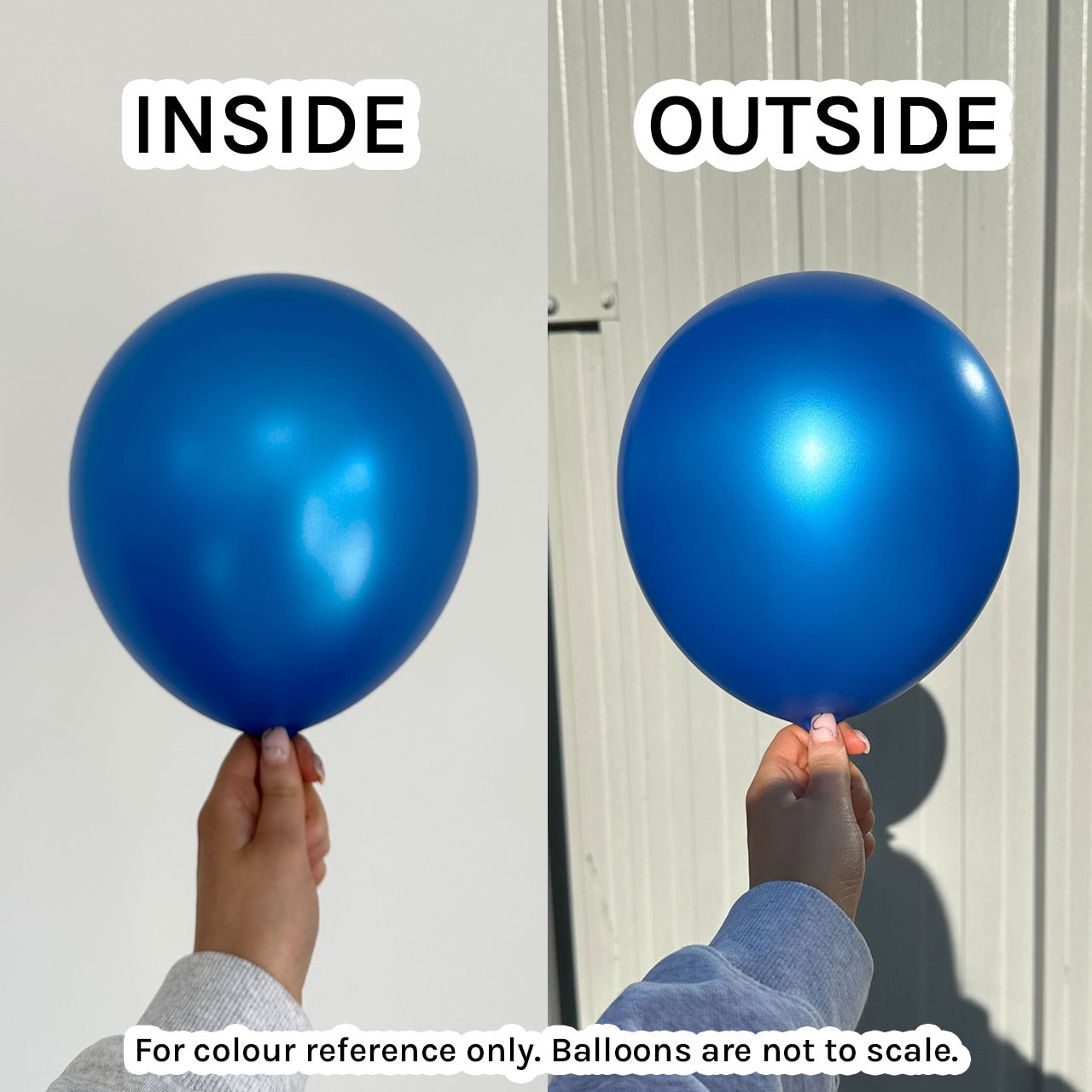 12" Metallic Blue Sempertex Latex Balloons (50)