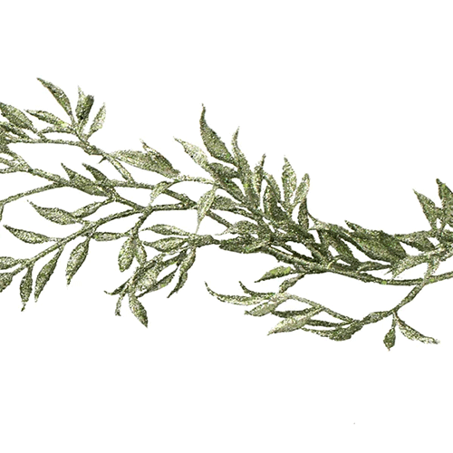 Glittered Bamboo Leaf Garland - 1.8m (1)