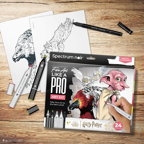 Harry Potter Magical Companions Pro Fan Art Colouring Kit (1)