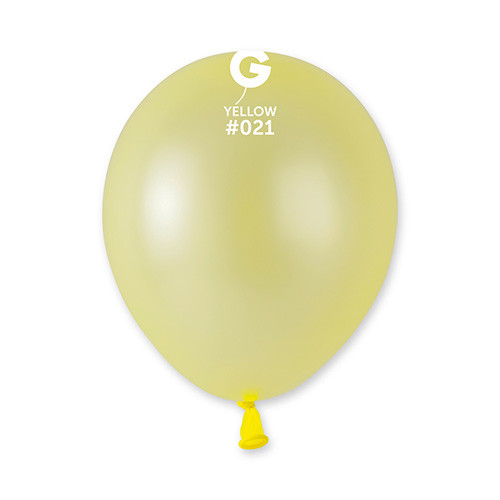 5" Neon Yellow Gemar Latex Balloons (50)