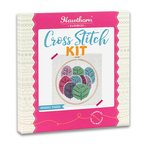 Spring Trees Cross Stitch Hoop Kit (1)