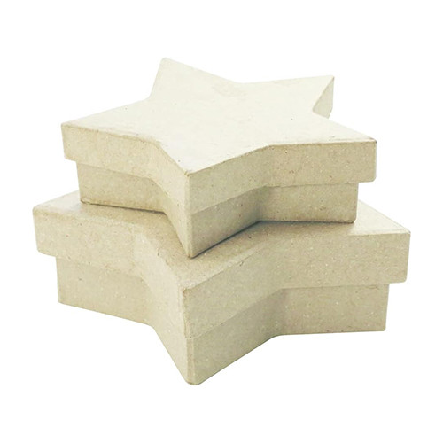 Star Shape Kraft Mache Boxes (2)