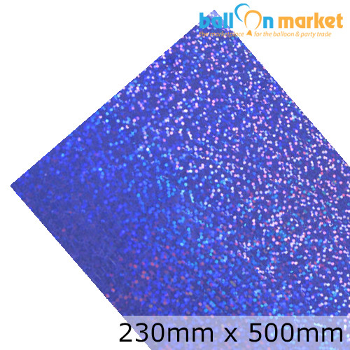 Blue Sparkle Cool Flex Clothing Vinyl - 230mm x 500mm (1 sheet)