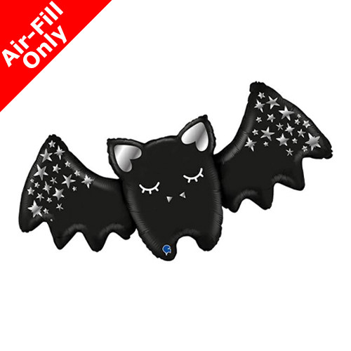 14 inch Sparkling Bat Foil Balloon (1) - UNPACKAGED