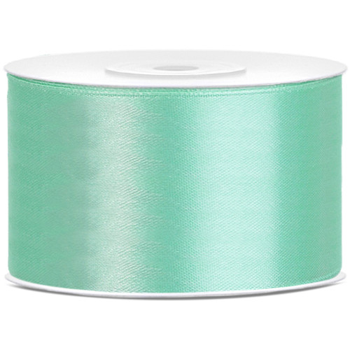 Mint Satin Ribbon - 38mm x 25m (1)