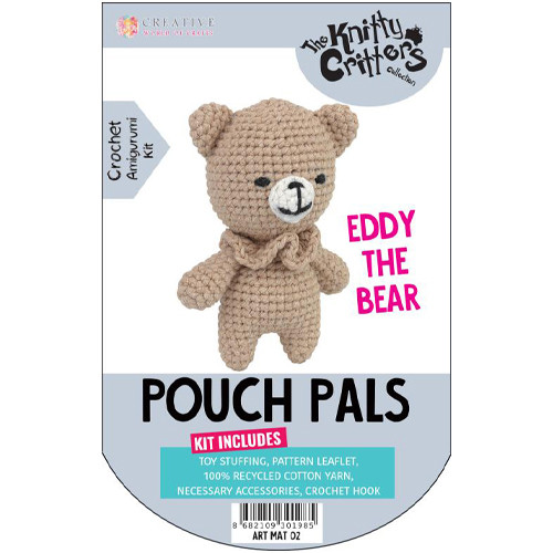 Knitty Critters Eddy The Bear Crochet Kit (1)