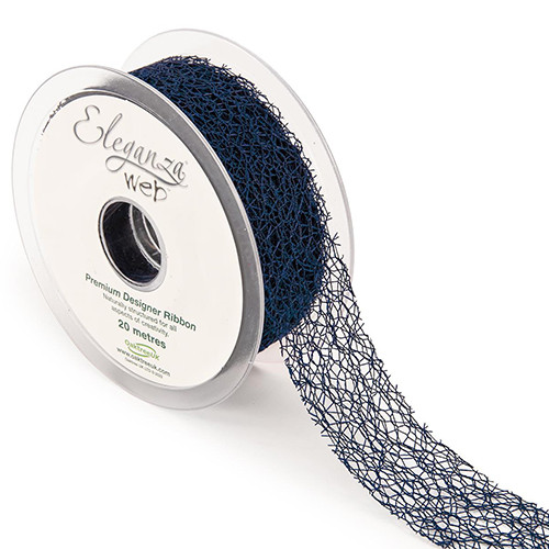 Navy Blue Web Ribbon - 38mm x 20m (1)