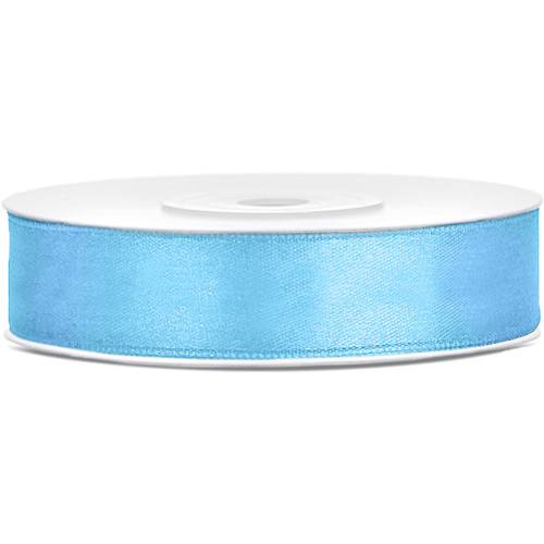Sky Blue Satin Ribbon - 12mm x 25m (1)