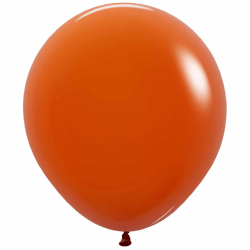 18" Fashion Sunset Orange Sempertex Latex Balloons (25)