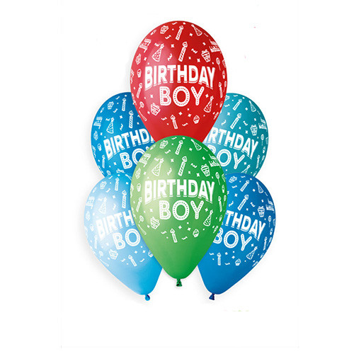 13 inch Birthday Boy Fun Gemar Latex Balloons (6)