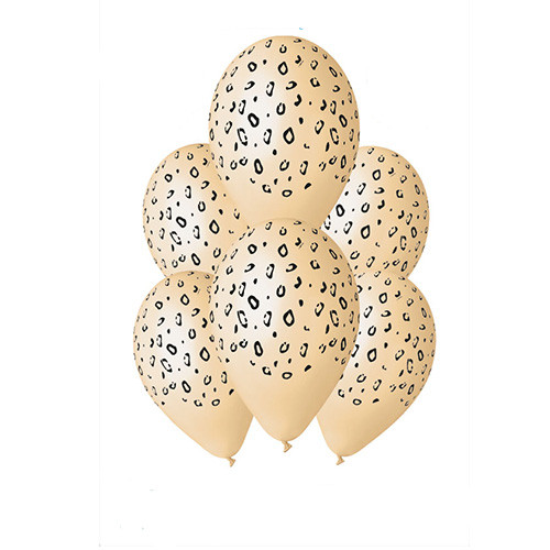 13 inch Cheetah Spots Gemar Latex Balloons (6)