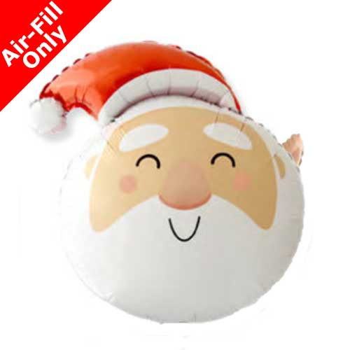 10 inch Santa Head Foil Balloon - UNPACKAGED