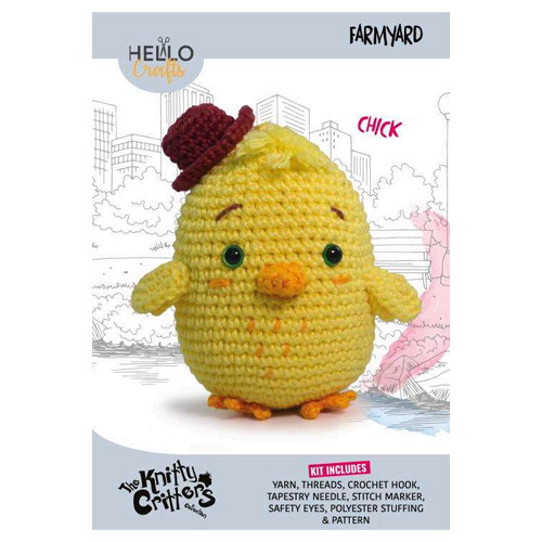 Knitty Critters Chick Crochet Kit (1)
