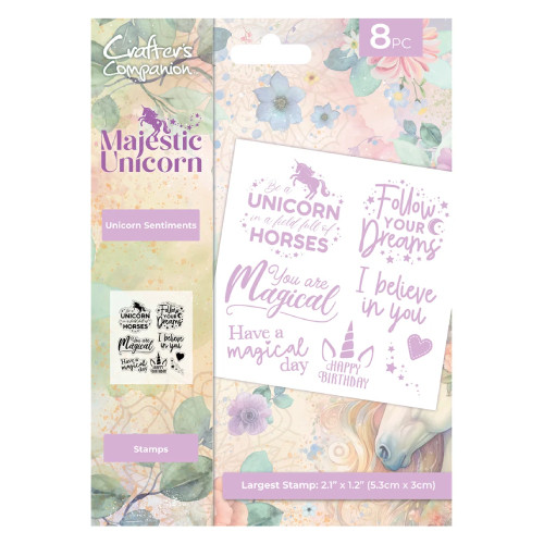 Majestic Unicorn Clear Acrylic Stamp Set (8)
