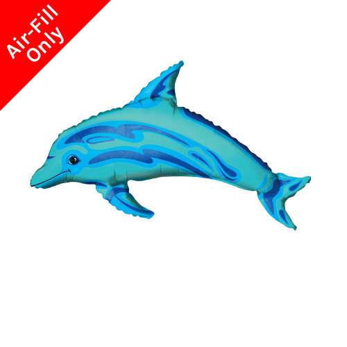 14 inch Ocean Blue Dolphin Foil Balloon (1)