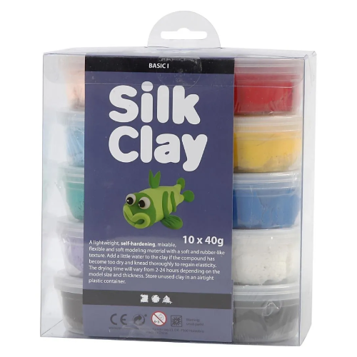 Silk Clay Basic Colour Assortment - 40g (10)