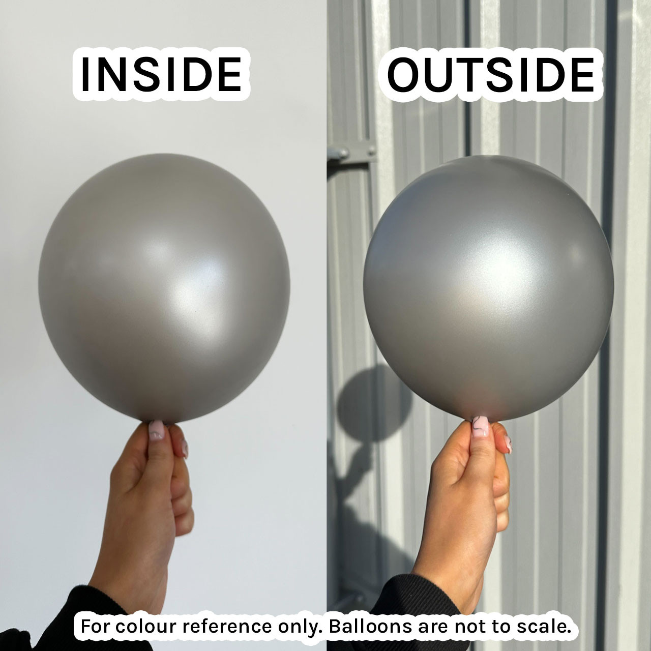 12" Satin Silver Sempertex Latex Balloons (50)