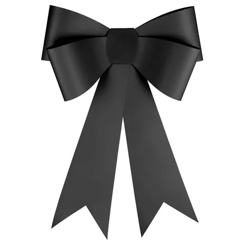 71cm DIY Black Bow (1)