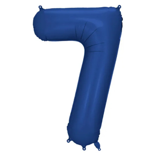34 inch Satin Navy Number 7 Foil Balloon (1)
