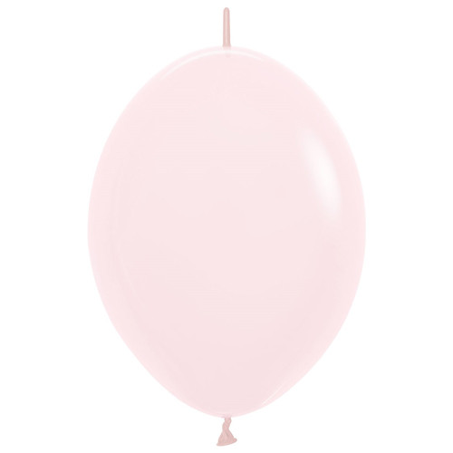 12" Pastel Matte Pink Link-O-Loon Latex Balloons (50)