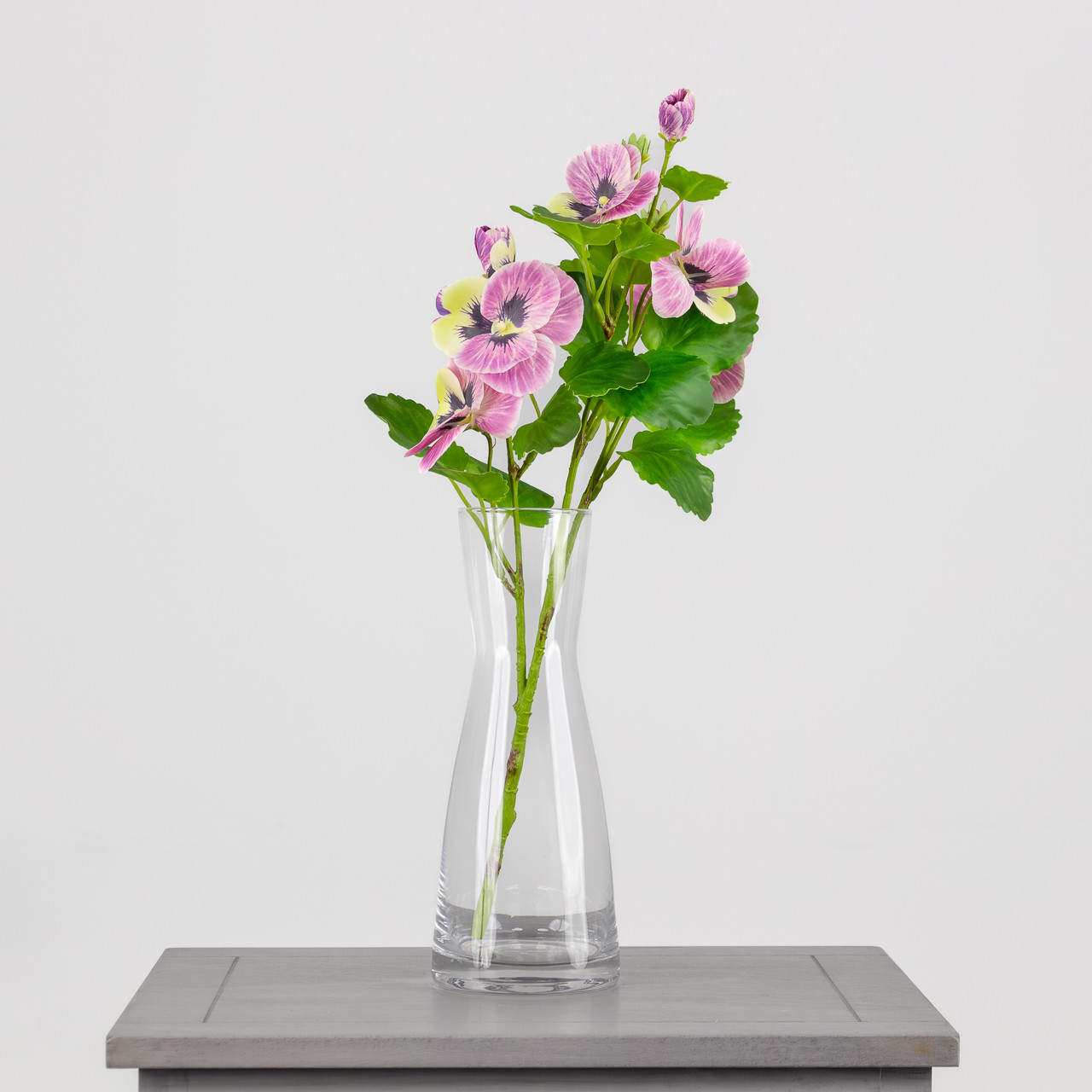 47cm Light Pink Pansy Spray (1)