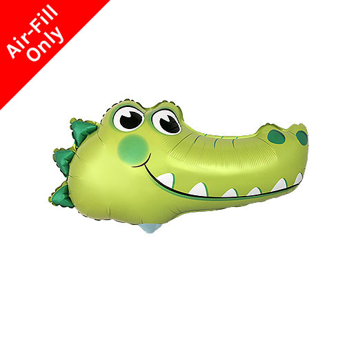12 inch Crocodile Head Foil Balloon (1) - UNPACKAGED