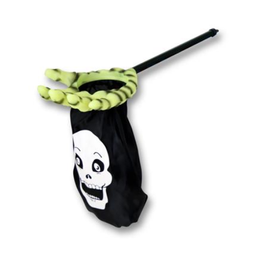 Green Skeleton Trick Or Treat Hand Bucket Bag (1)