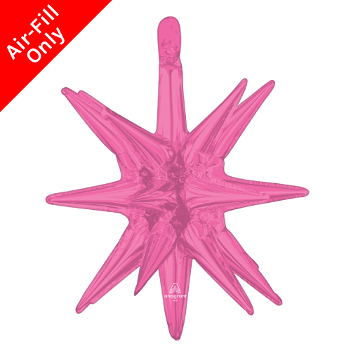 20" Pink Magic Star Foil Balloon (1)