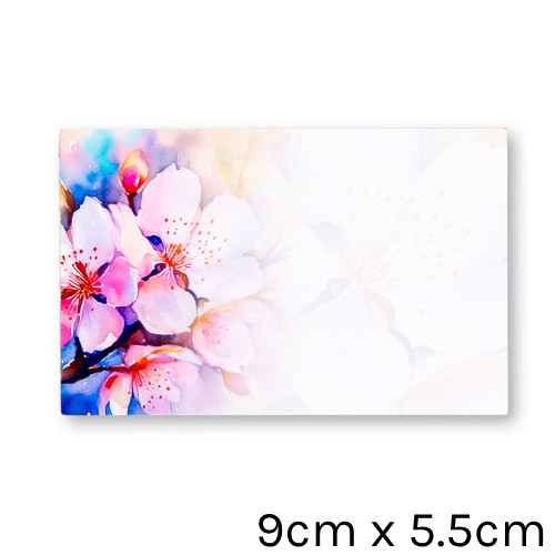 Light Pink Blossom Message Cards - 9cm x 5.5cm (25)