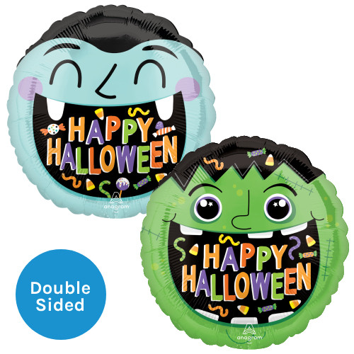 18 inch Halloween Haunted Manor Monster Foil Balloon (1)
