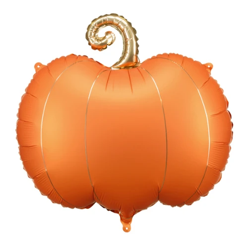 25 inch Orange & Gold Pumpkin Foil Balloon (1)