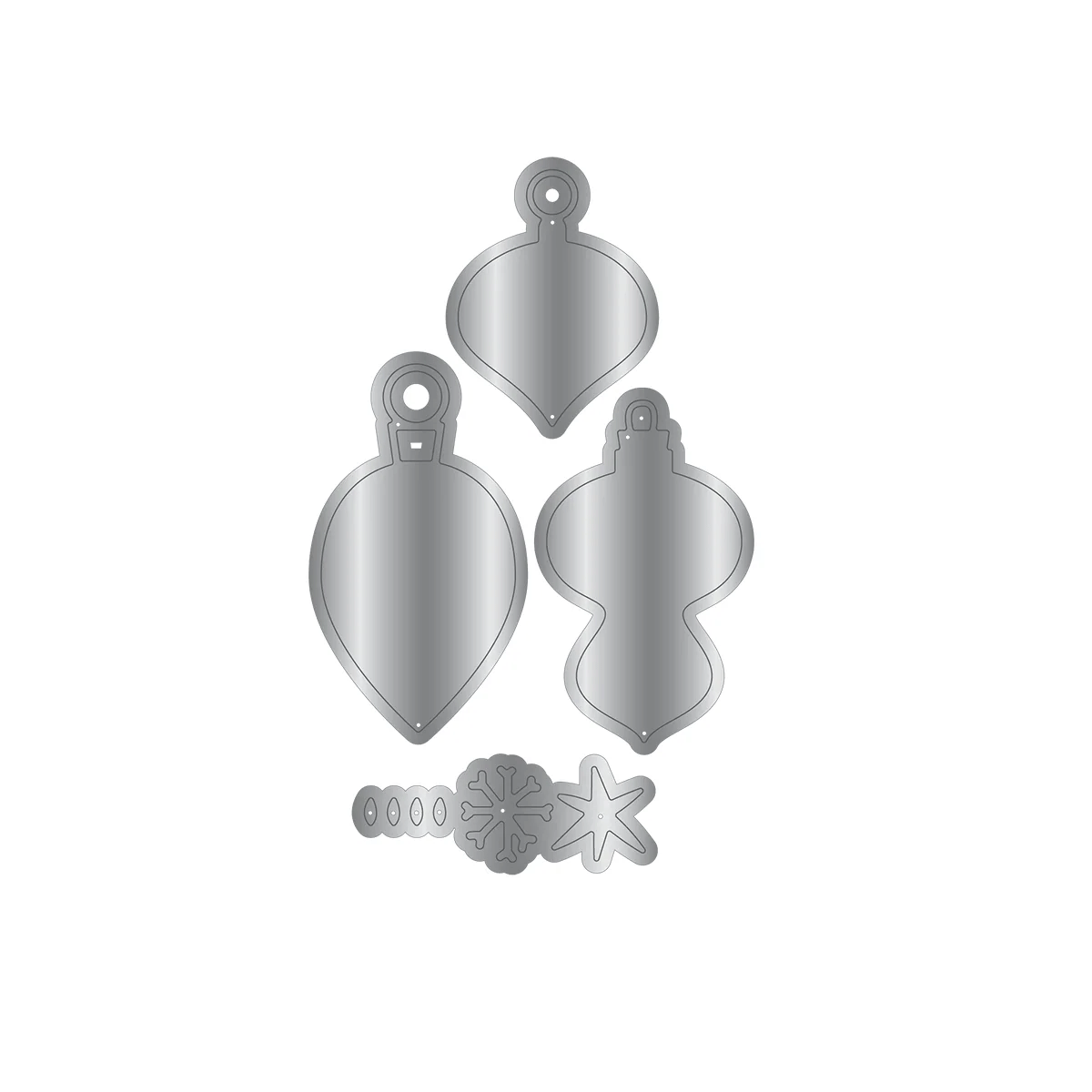 Christmas Baubles Metal Die Set (4pcs)