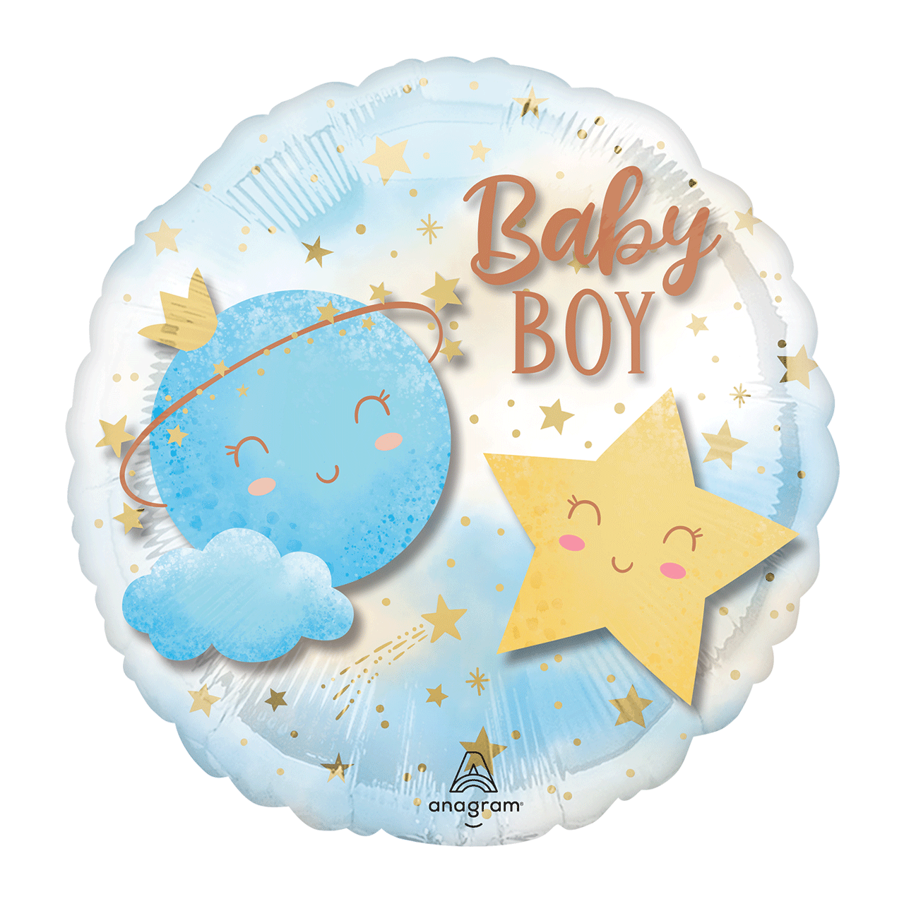 15 inch Little Moon Boy Panoramic Foil Balloon (1)