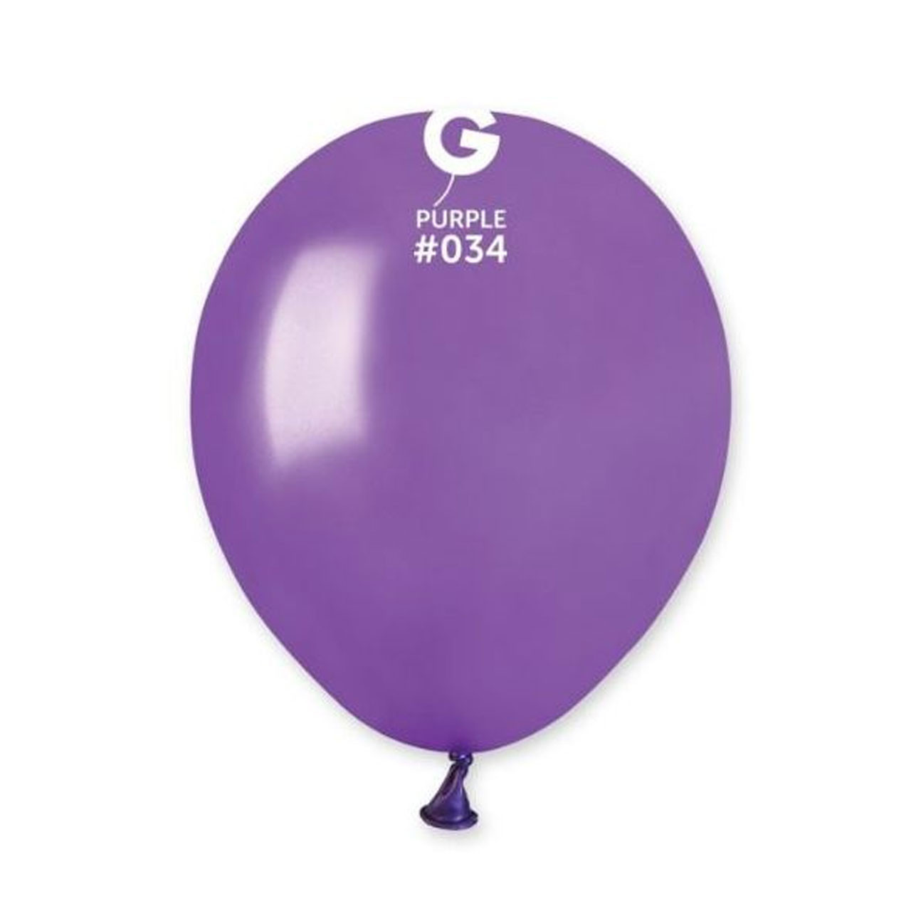 5" Metallic Purple Gemar Latex Balloons (50)
