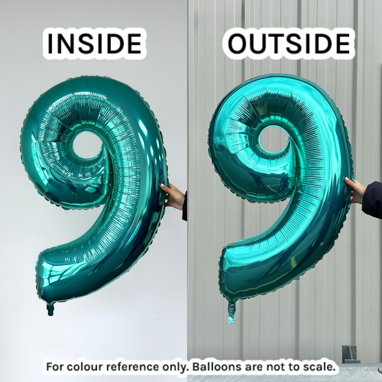 26 inch Tiffany Blue Number 7 Foil Balloon (1)
