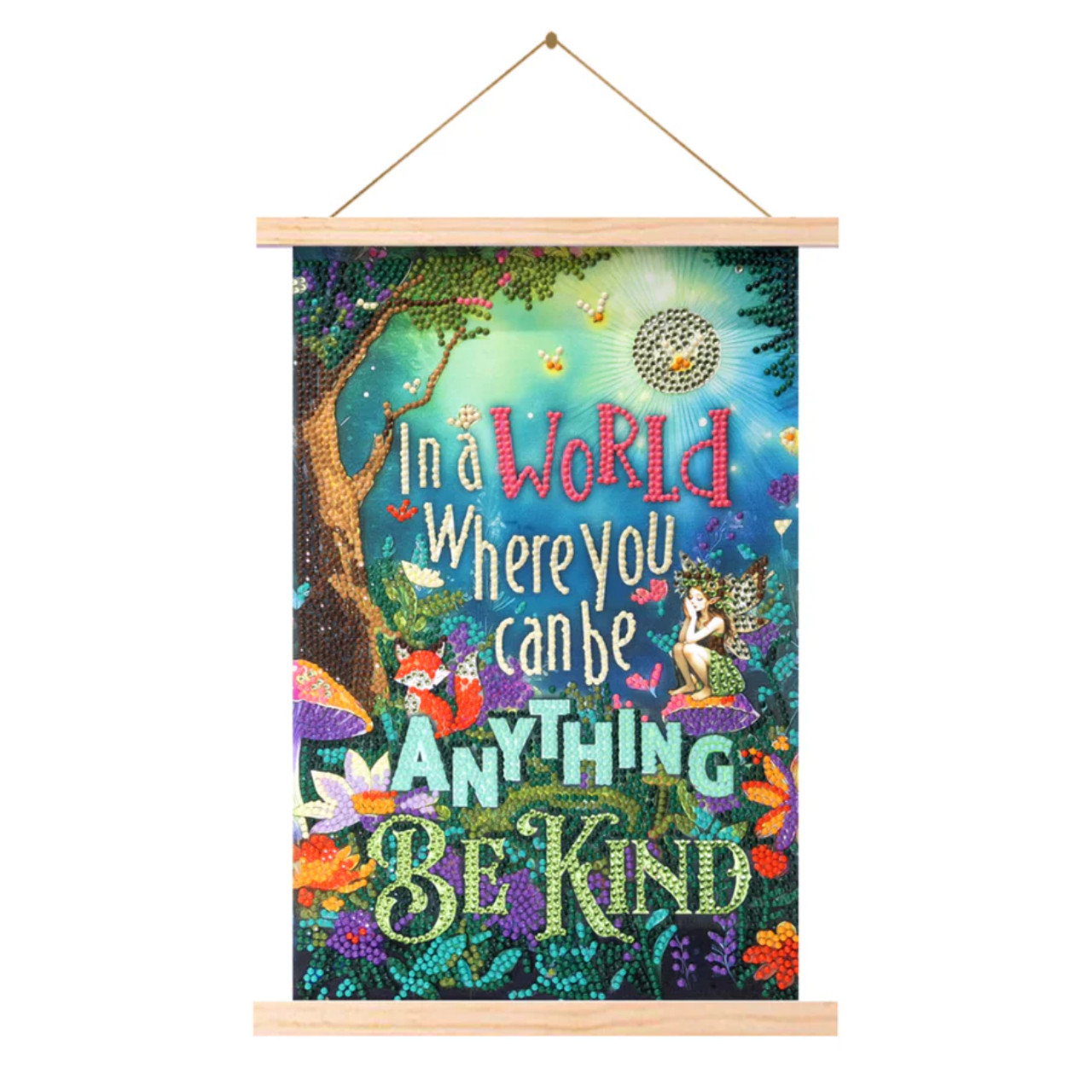 Be Kind Mini Crystal Art Scroll Kit (1)