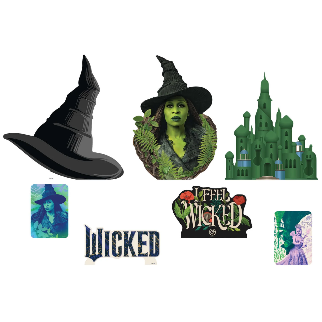 Wicked For Good Cardboard Cutout Pack (6)