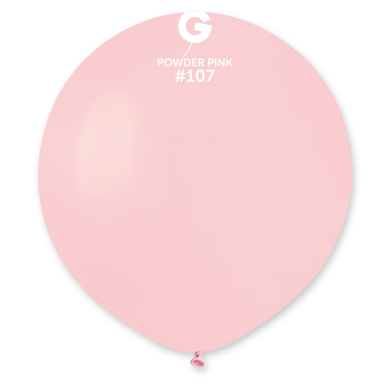 19" Marshmallow Powder Pink Gemar Latex Balloons (25)
