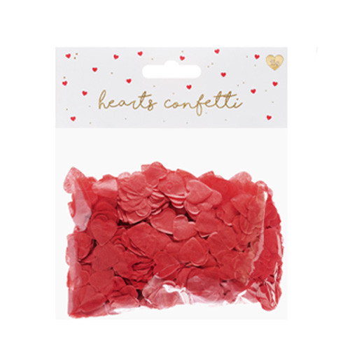 Red Hearts Tissue Paper Confetti (15g)
