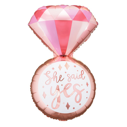 37 inch She Said Yes Ring Foil Balloon (1)