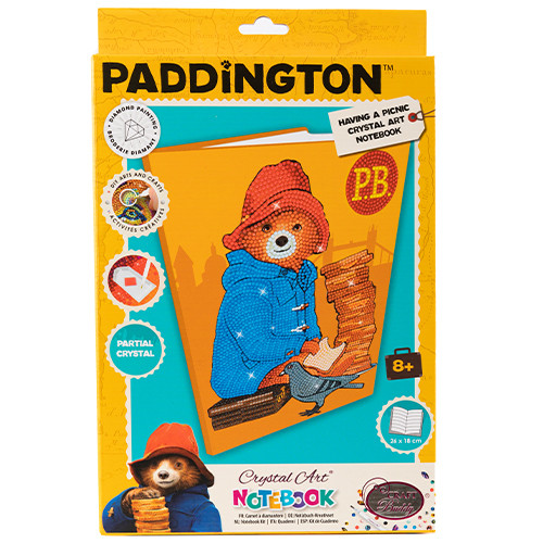 Paddington Bear Picnic Crystal Art Notebook Kit (1)