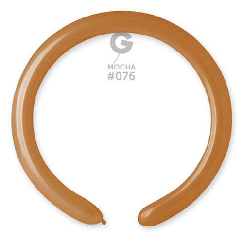 2" Standard Mocha Gemar Entertainer Balloons (100)