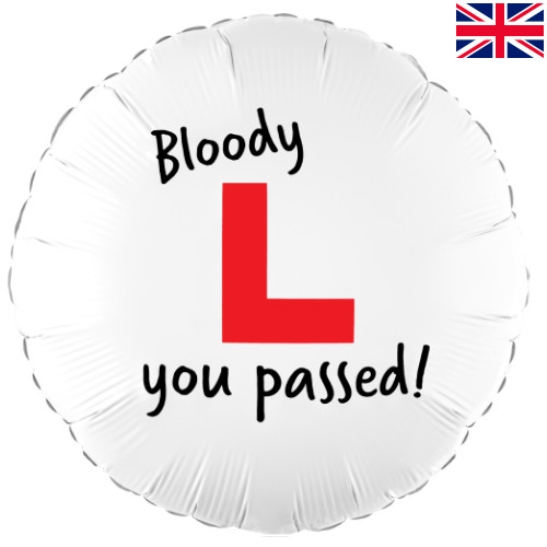 18 inch B***** L You Passed Foil Balloon (1)
