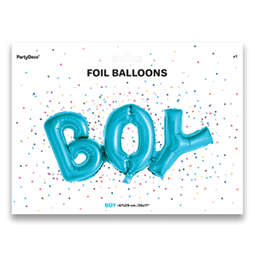 11 inch Boy Blue Foil Letter Balloon Pack (1)